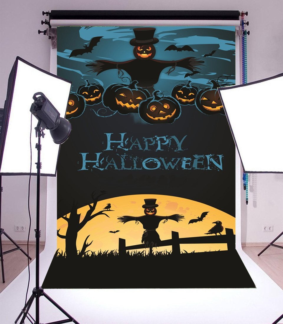 GreenDecor Backdrop 5x7ft Photography Background Scarecrow Grimace ...