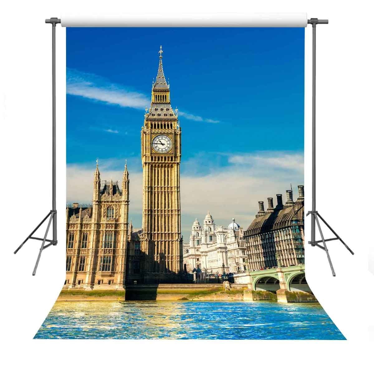 GreenDecor Background 5x7ft British Big Ben Photography Backdrop Photo ...