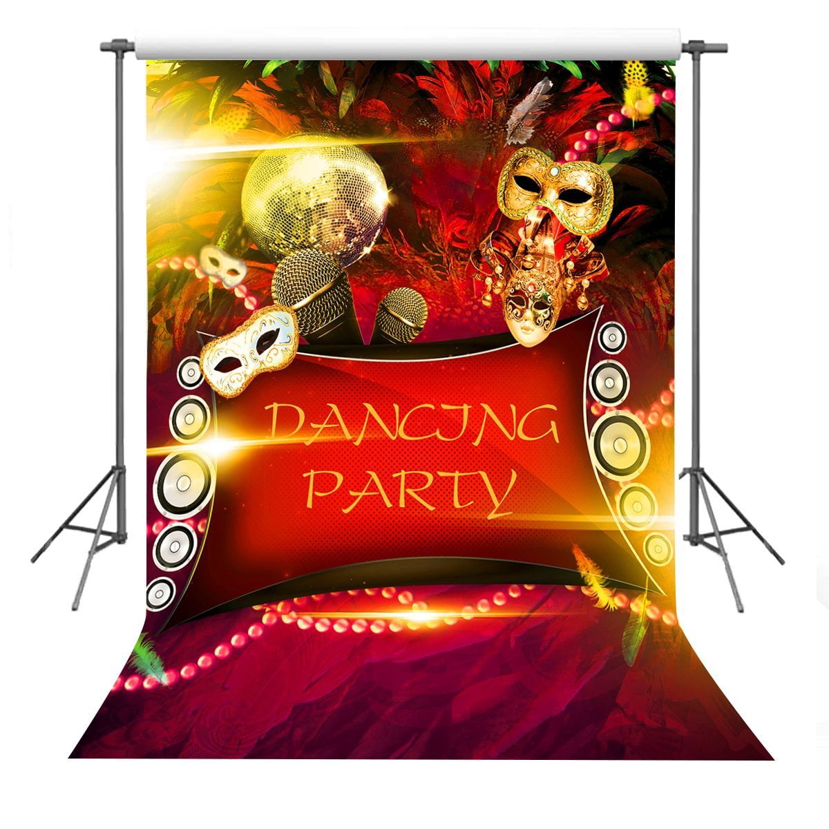 GreenDecor Background 5x7ft Dancing Party Photography Backdrop Photo ...