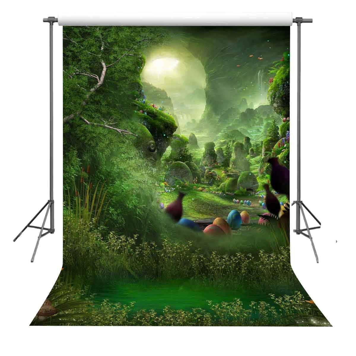 GreenDecor Background 5x7ft Fairy Tale Green World Photography Backdrop ...