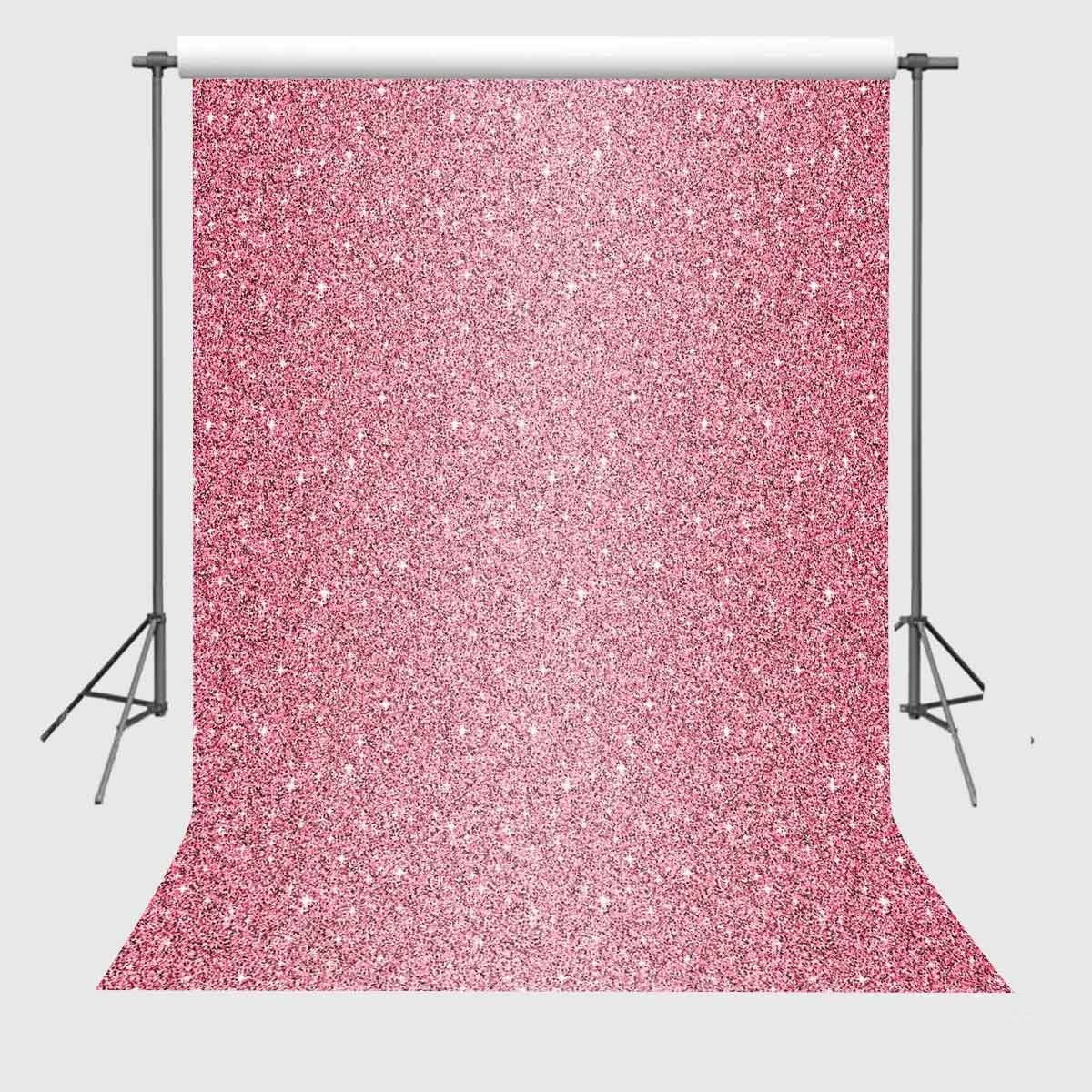 GreenDecor Background 5x7ft Millennium Pink Shinny Spots Photography ...