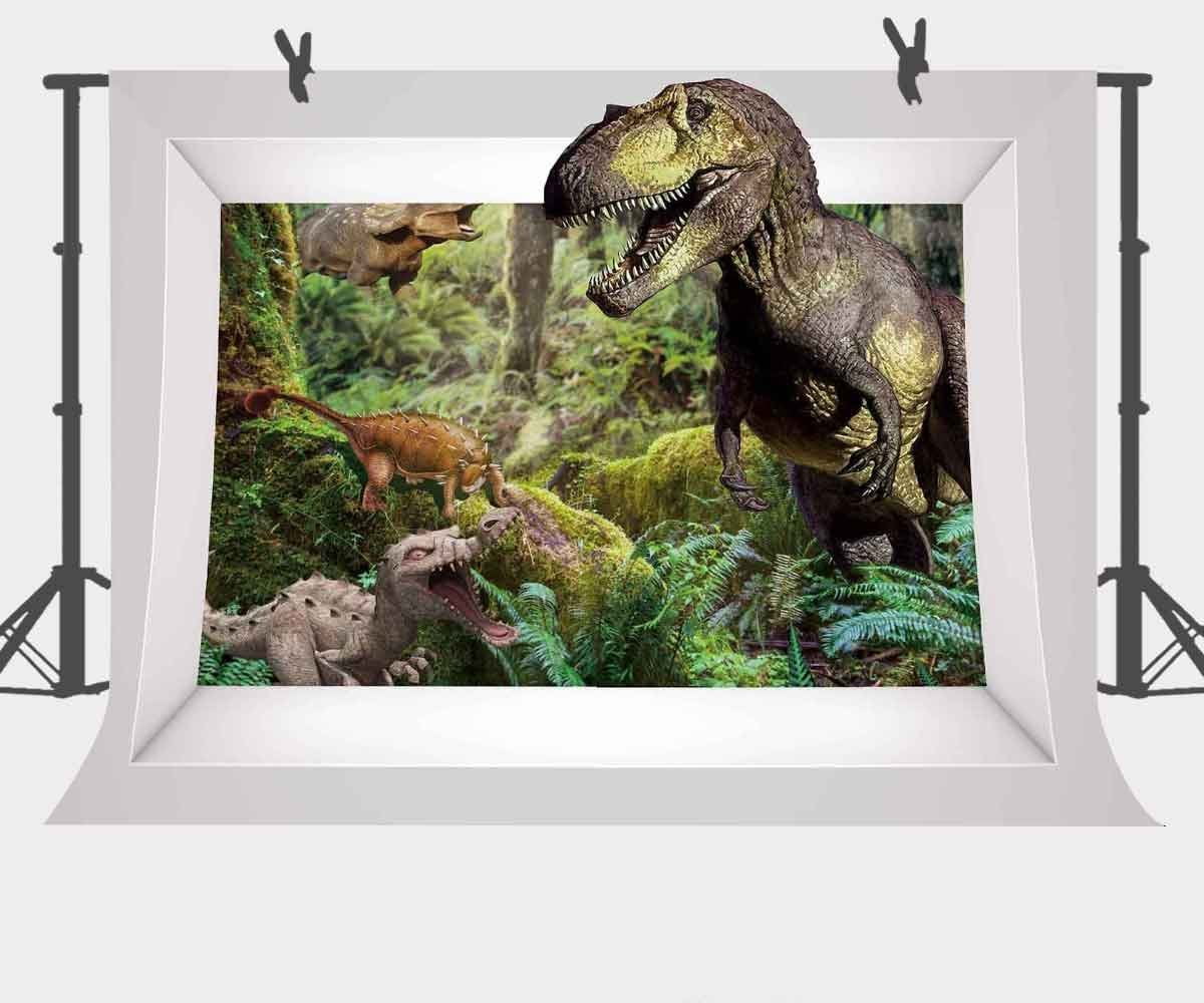 GreenDecor Background 7x5ft Dinosaur Murals Photography Backdrop ...