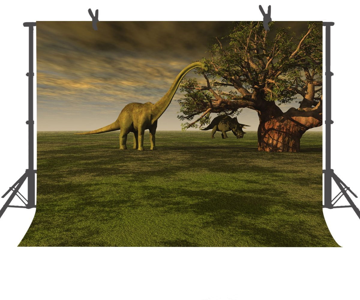 GreenDecor Background 7x5ft Dinosaurs Photography Backdrop Studio Photo ...