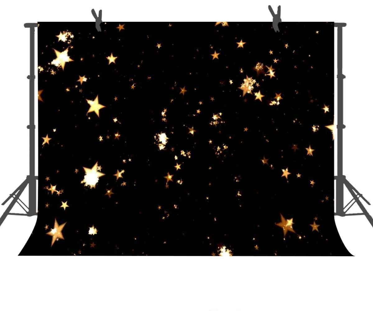 GreenDecor Background 7x5ft Golden Stars Photography Backdrops Photo ...