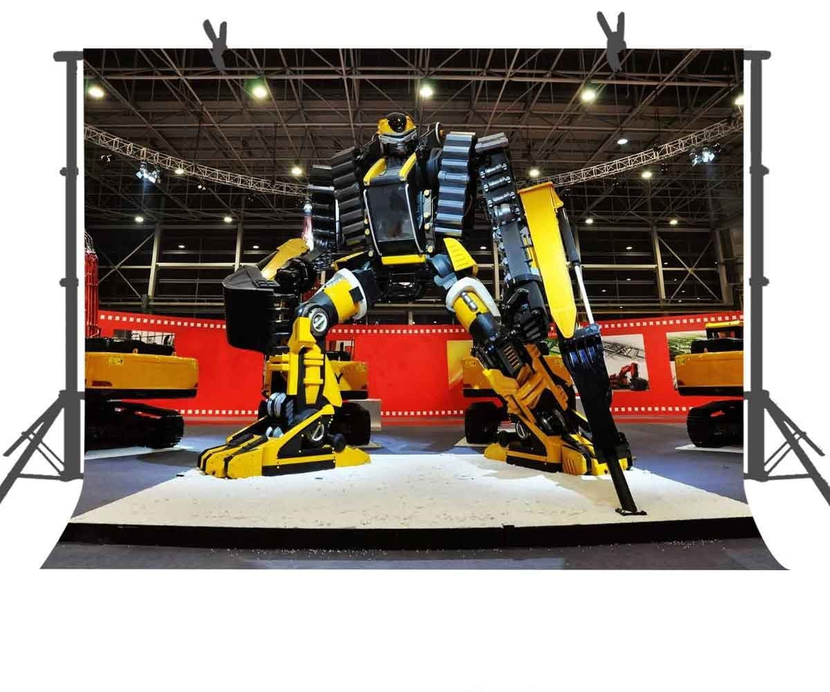 GreenDecor Background 7x5ft Robot Technology Exhibition Photography ...