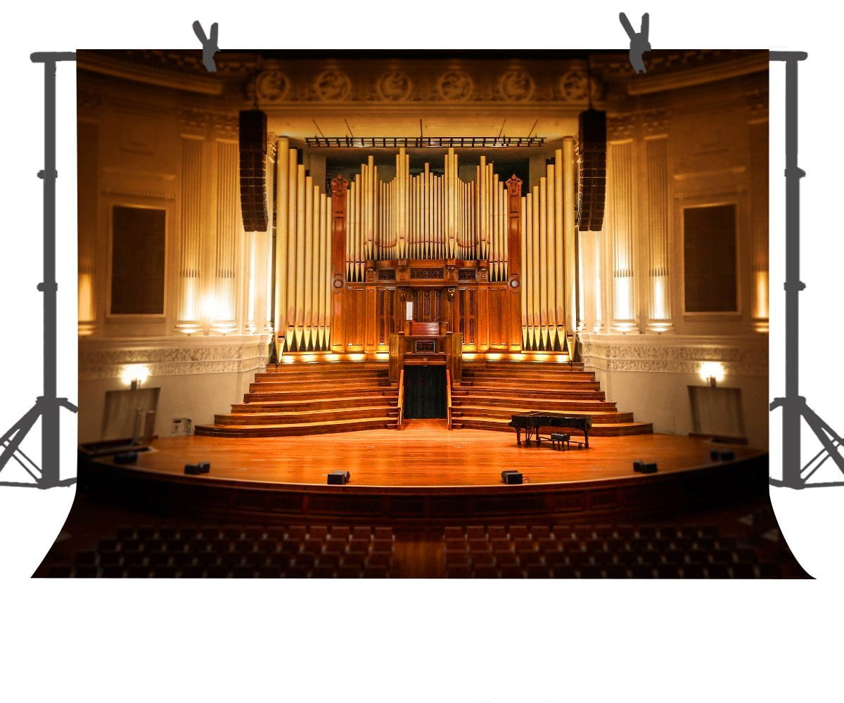 GreenDecor Background 7x5ft Solemn Auditorium Photography Backdrop ...