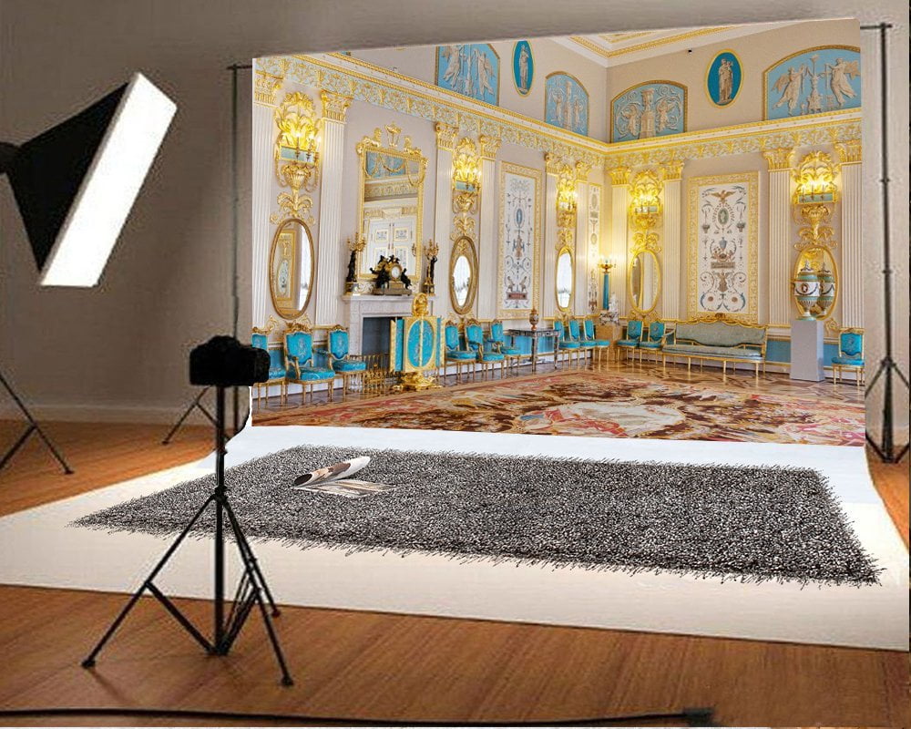 GreenDecor Banquet Hall Backdrop 7x5ft Photography Background Royal ...