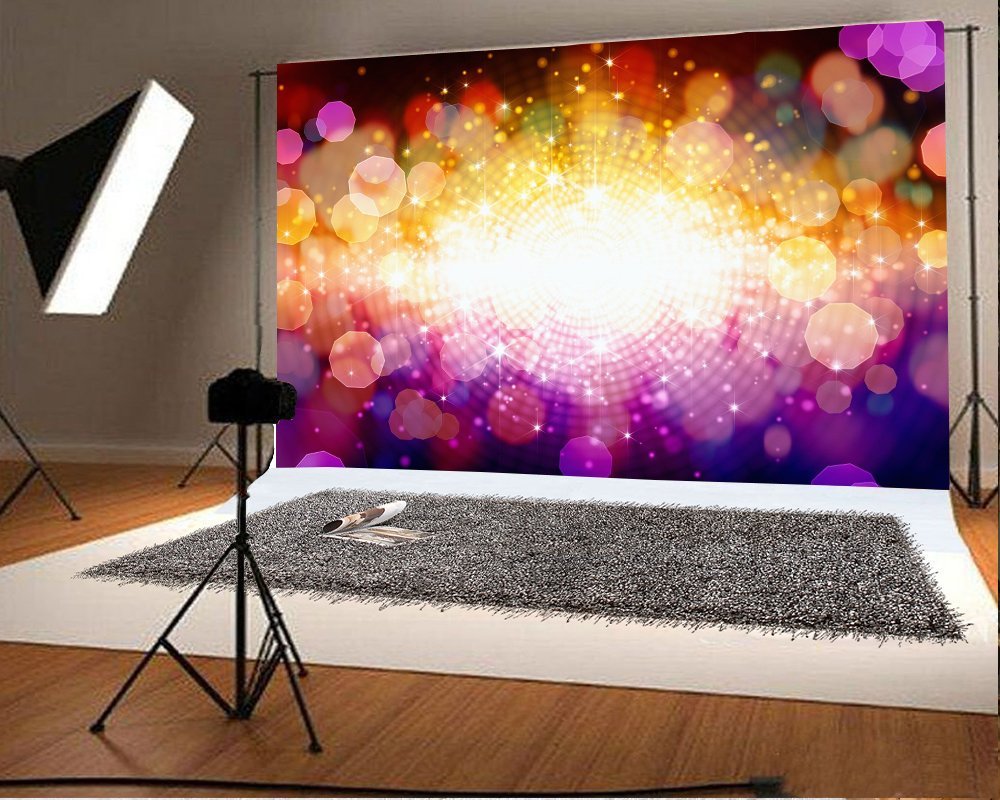 GreenDecor Bokeh Backdrop 7x5ft Photography Backdrop Glitters Speckle ...