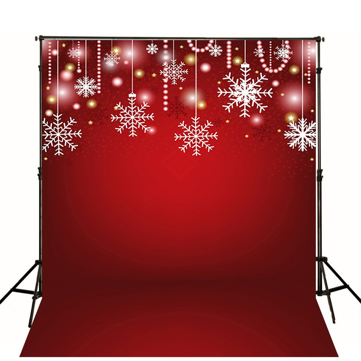 GreenDecor Bright Solid Red Photography Backdrop 5x7ft White ...