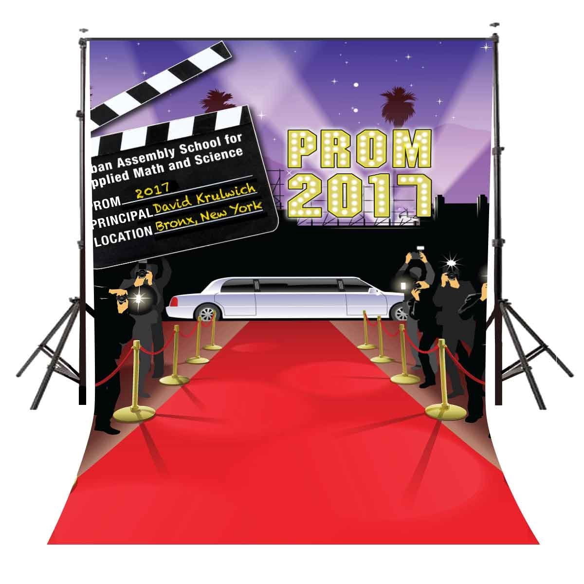 GreenDecor Cartoon Photo Background 5x7ft Red Carpet Photography ...