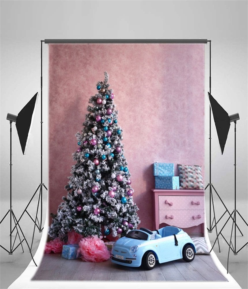 GreenDecor Christmas Backdrop 5x7ft Christmas Tree Decoration Children ...