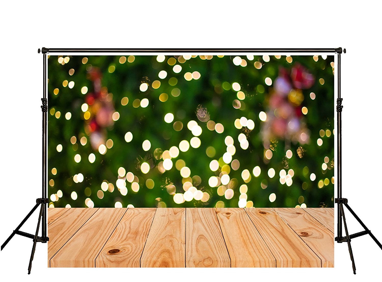 GreenDecor Christmas Green Photo Background Backdrop 5x7ft Gold Dots ...