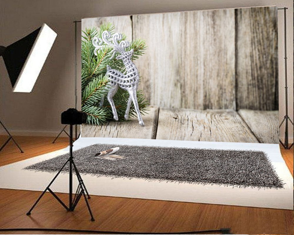 GreenDecor Christmas Reindeer Model Backdrop 7x5ft Photography Backdrop ...