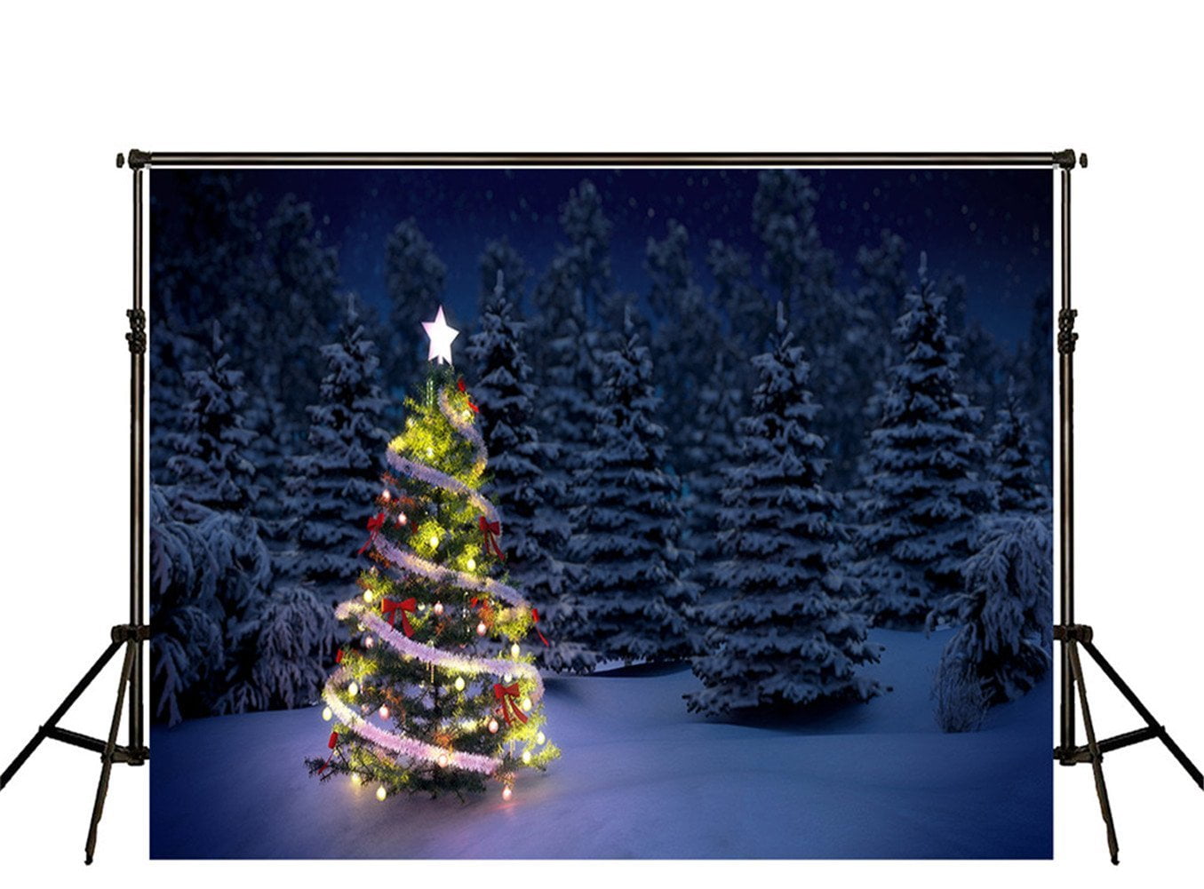 GreenDecor Christmas Tree Backdrops for Photography 5x7ft Photography ...
