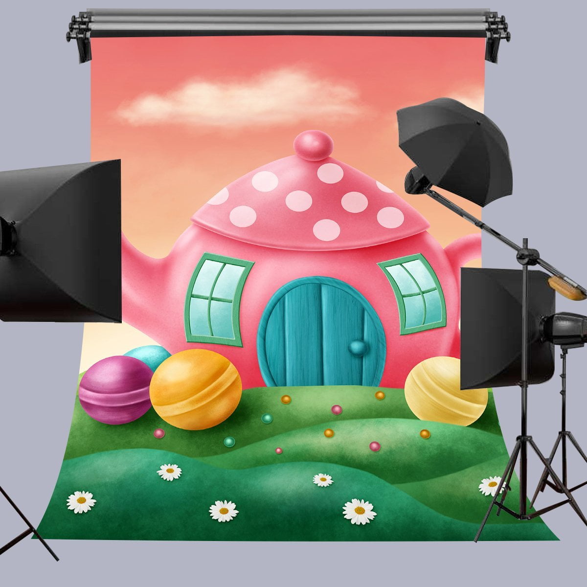 GreenDecor Fairy Tale Hut Photography Backdrop Children Photo Props ...