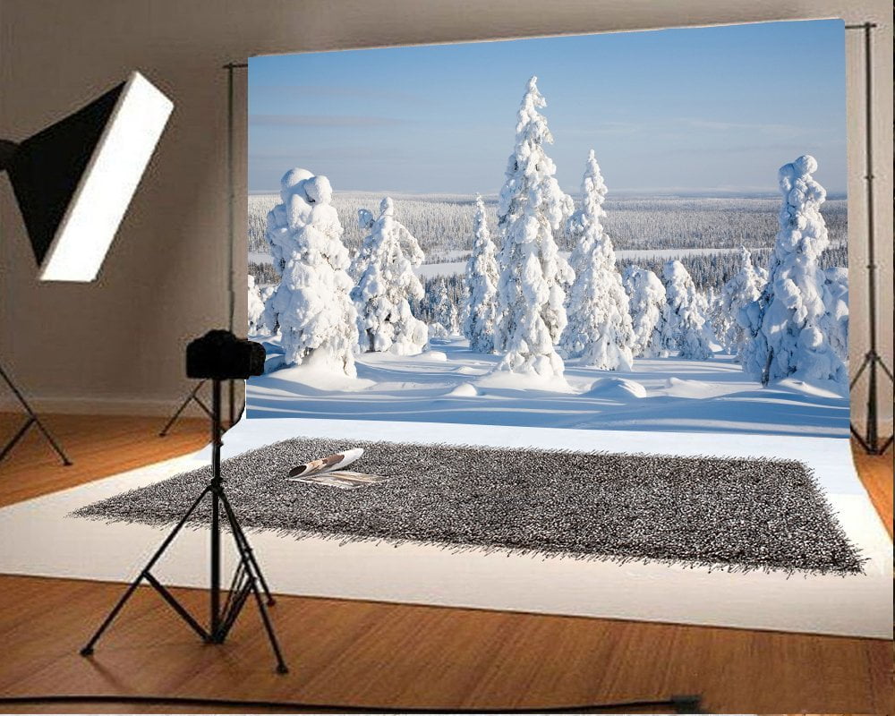 GreenDecor Finnish Lapland Backdrop 7x5ft Photography Background Winter ...