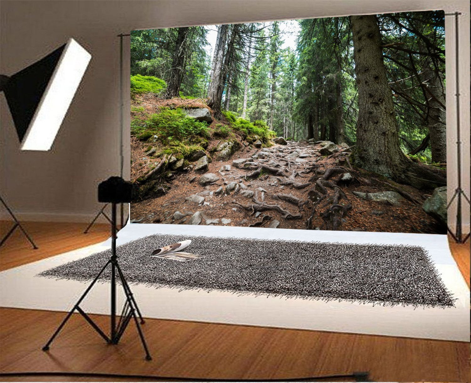 GreenDecor Forest Backdrop 7x5ft Trees Plants Nature Landscape ...