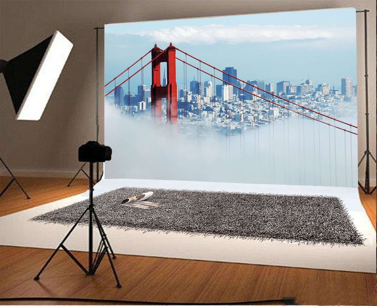 GreenDecor The Golden Gate Bridge Backdrop 7x5ft Photography Background ...