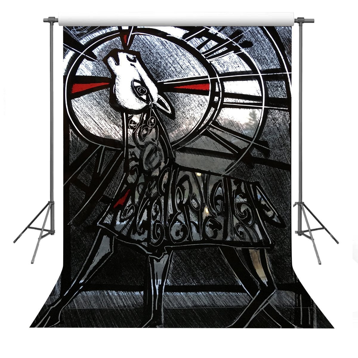 GreenDecor Graffiti Theme 5x7ft Strange Animal Pattern Photography ...