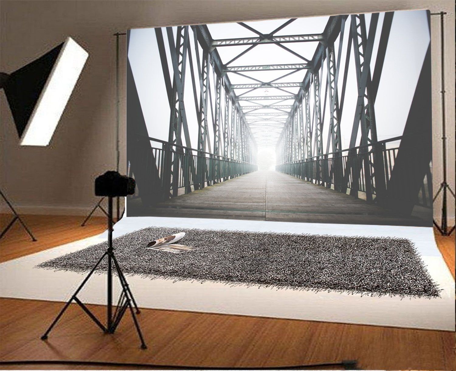 GreenDecor Great Bridge Backdrop 7x5ft Grand Building Photography ...