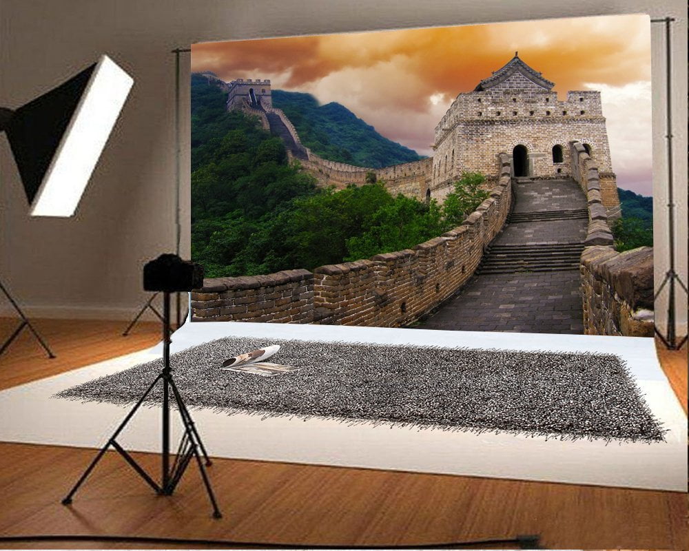 GreenDecor Great Wall Backdrop 7x5ft Photography Background Chinese ...