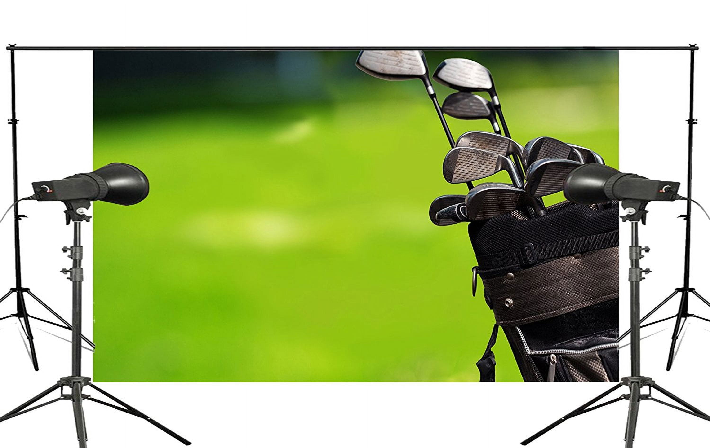 GreenDecor Green Lawn Background Golf Clubs Photography Backdrop Studio ...