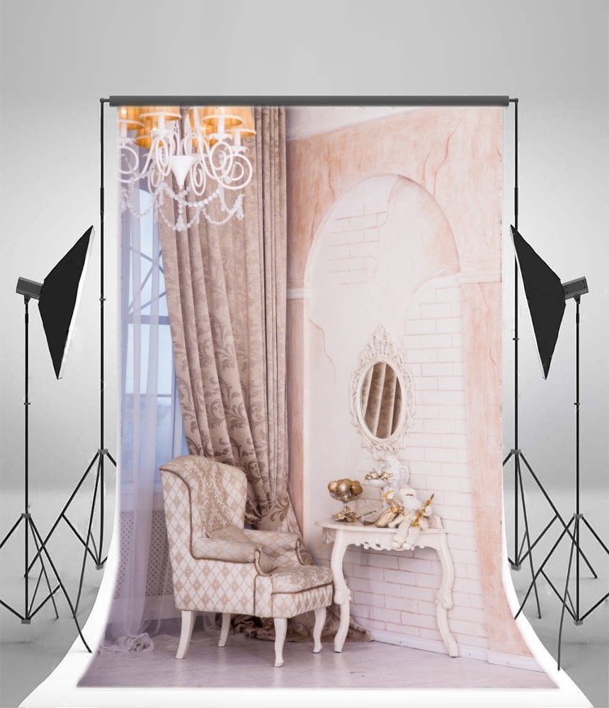 GreenDecor Interior Design Backdrop 5x7ft Photography Backdrop Damask ...