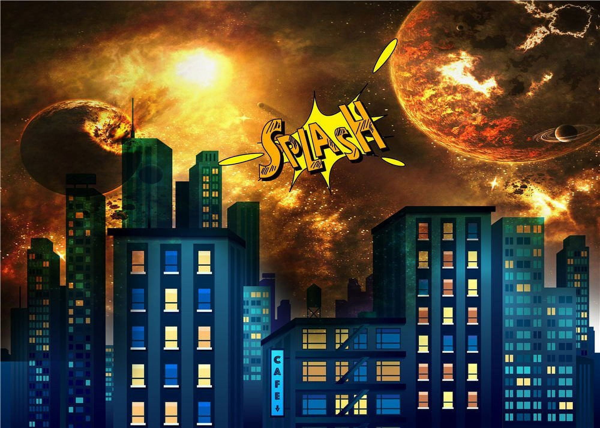 GreenDecor Photo Backdrops Brightly City Studio Props Warm Screen ...