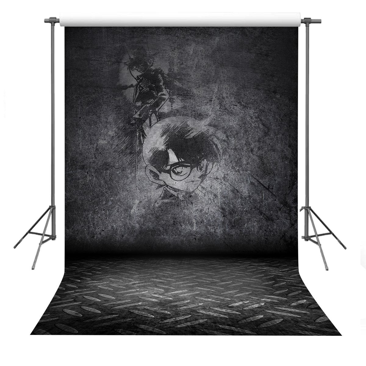 GreenDecor Photo Background 5x7ft Cartoon Character on The Wall ...