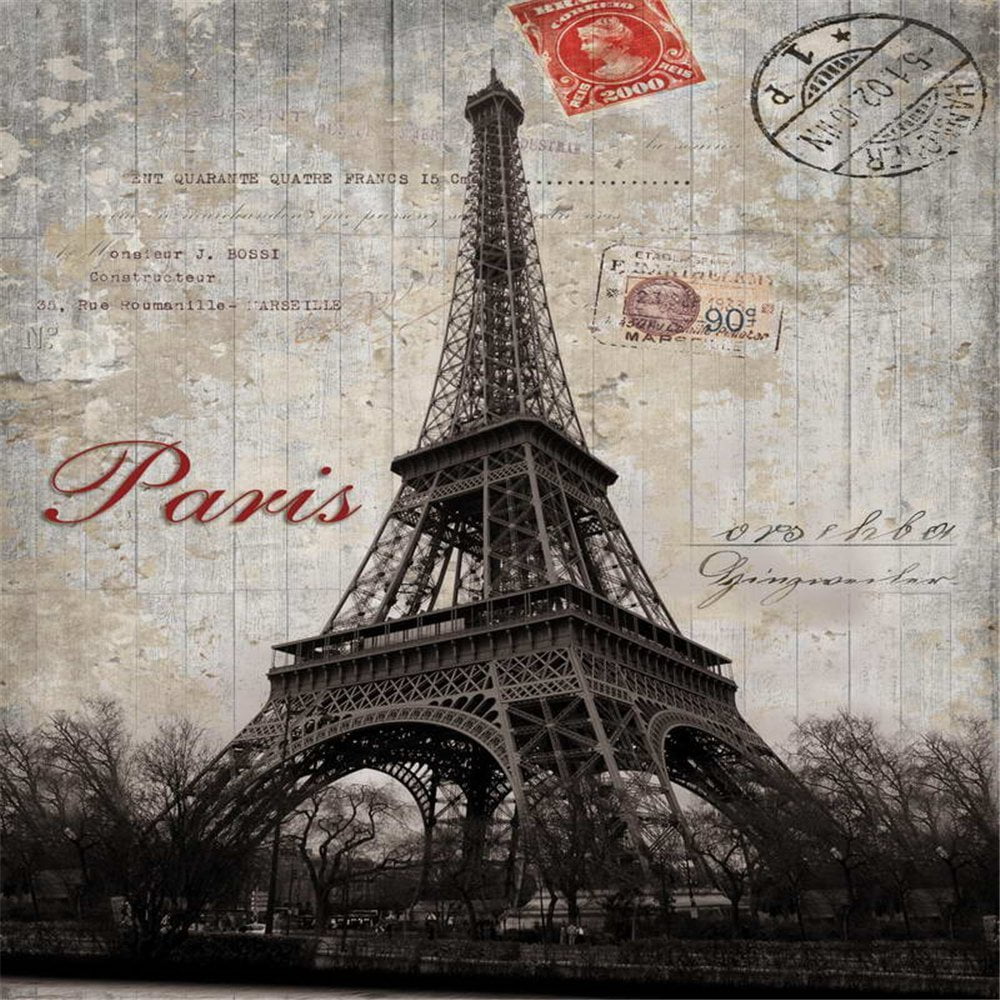 GreenDecor Photography Backdrop 5x7ft Paris Photo Background Vintage ...