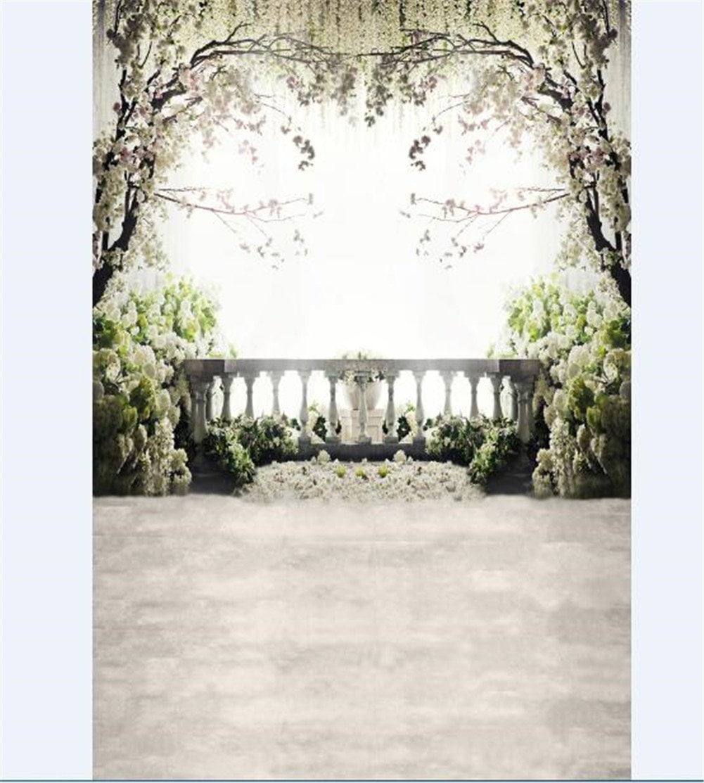 GreenDecor Photography Backdrop 5x7ft White Flowers Tree Photography ...