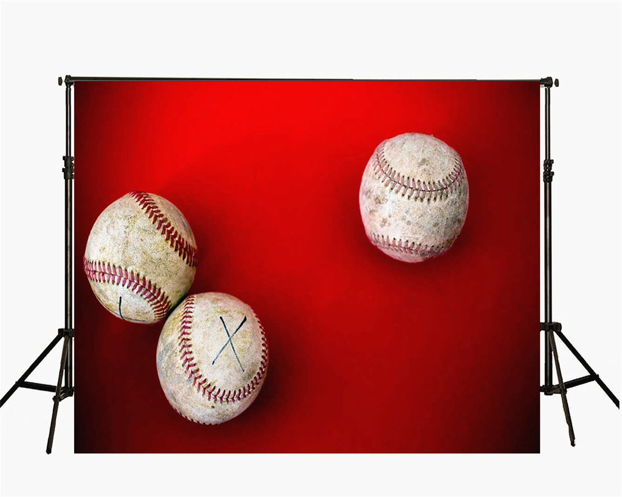 GreenDecor Photography Background Red 5x7ft Heavy Dirty Softball Sport ...