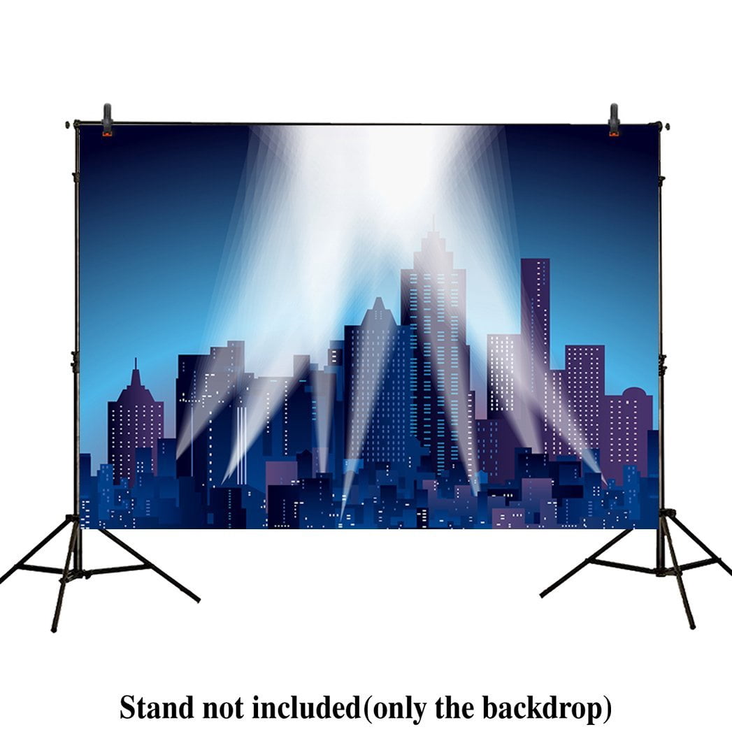 GreenDecor 7x5ft photography backdrops superhero super city night ...
