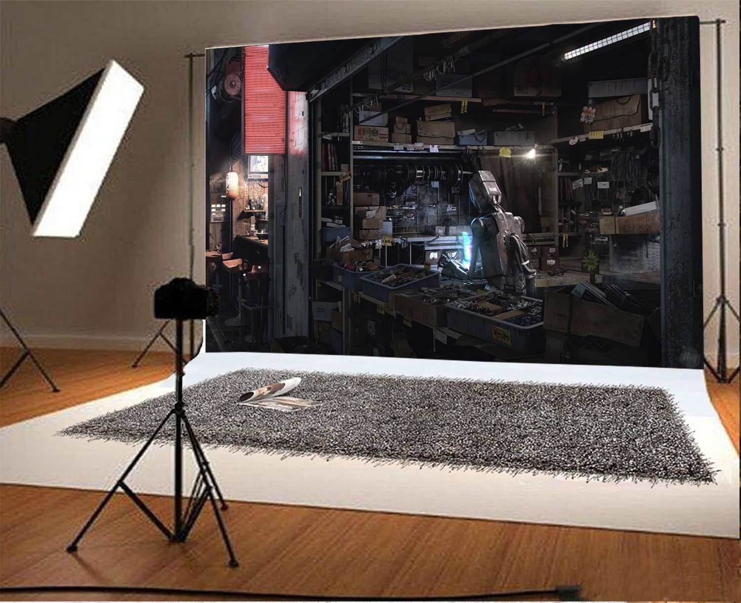 GreenDecor Robot Lab Backdrop 7x5ft Photography Background Technology ...