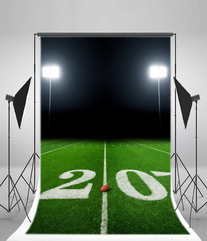 GreenDecor Rugby Field Backdrop 5x7ft Photography Backdrop Grass Lawn ...