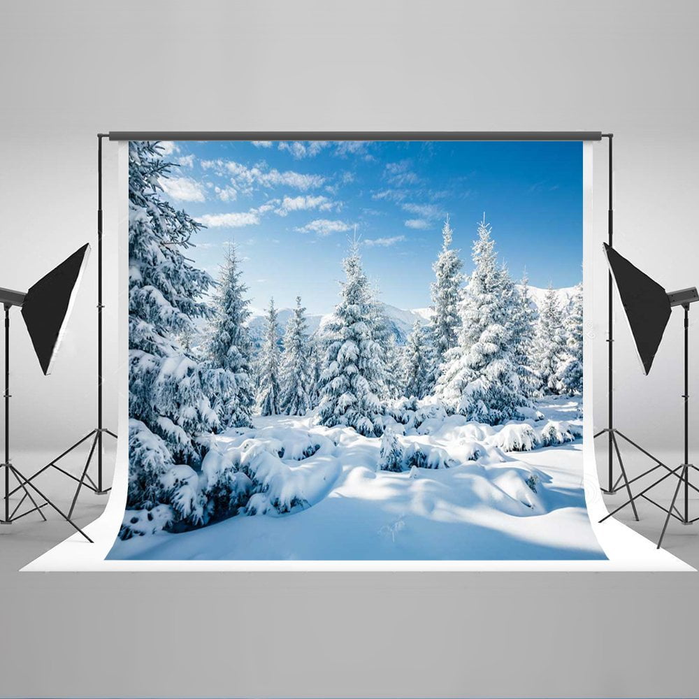 GreenDecor Snow Photography Backdrop 7x5ft Castle Photography Props ...