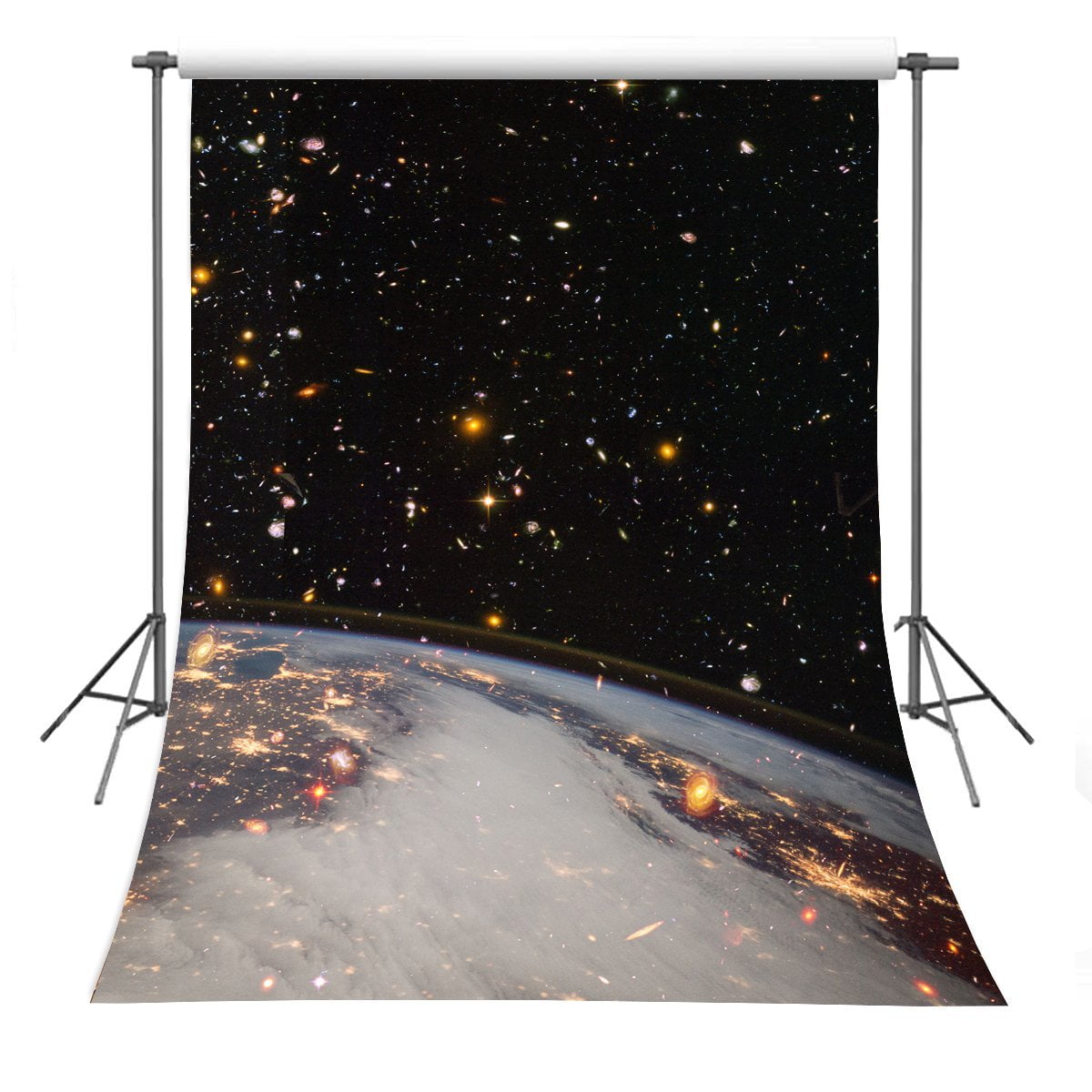 GreenDecor Space Background 5x7ft Universe Flashing Stars Backdrop ...
