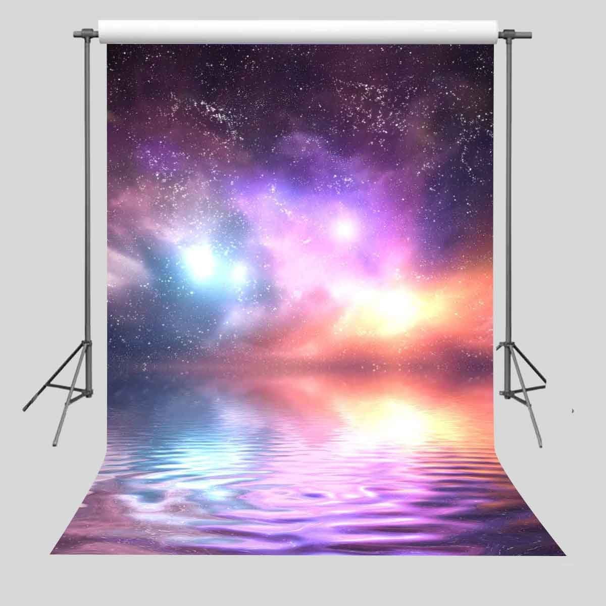 GreenDecor Space Stars Background 7x5ft Colorful Galaxy Photography ...