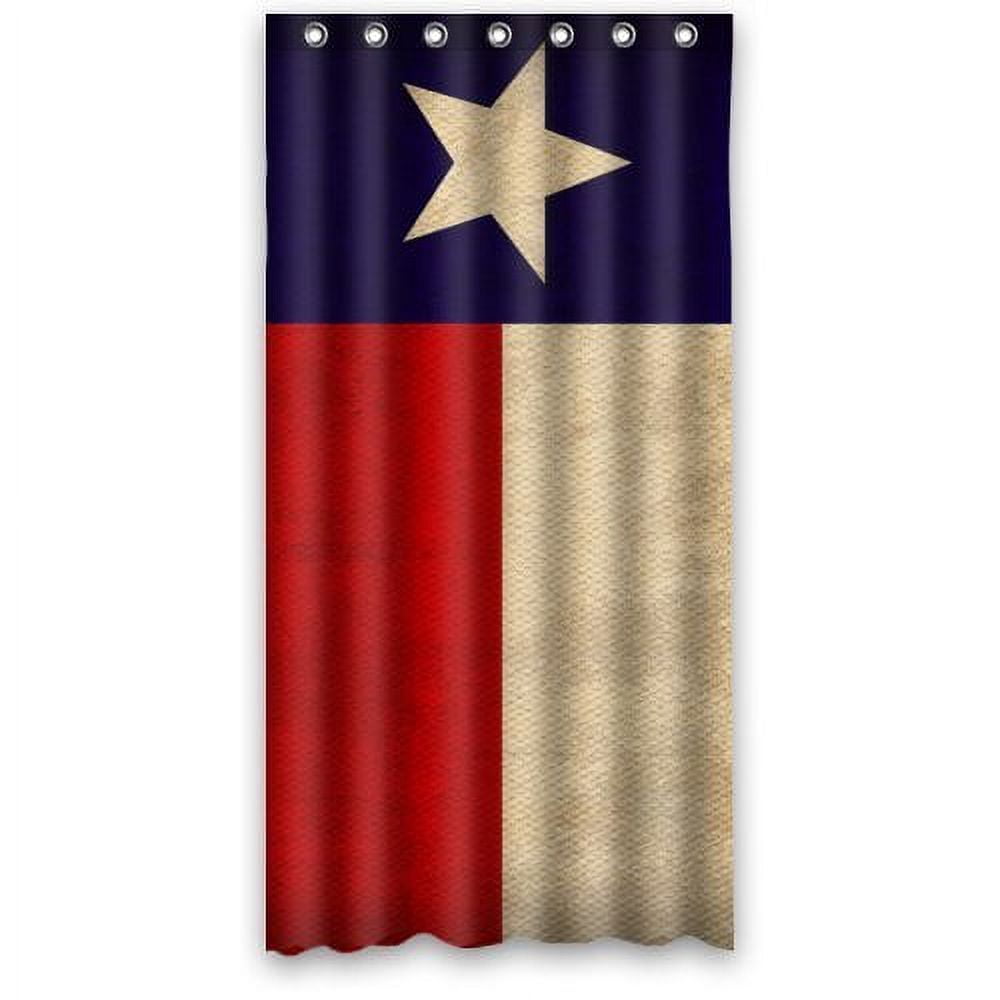 GreenDecor Texas State Flag Waterproof Shower Curtain Set with Hooks ...