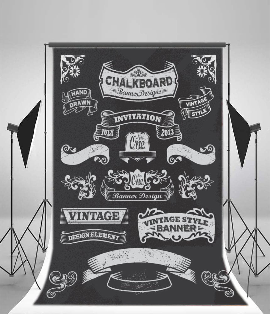 GreenDecor Vintage Banner Backdrop 5x7ft Photography Background ...