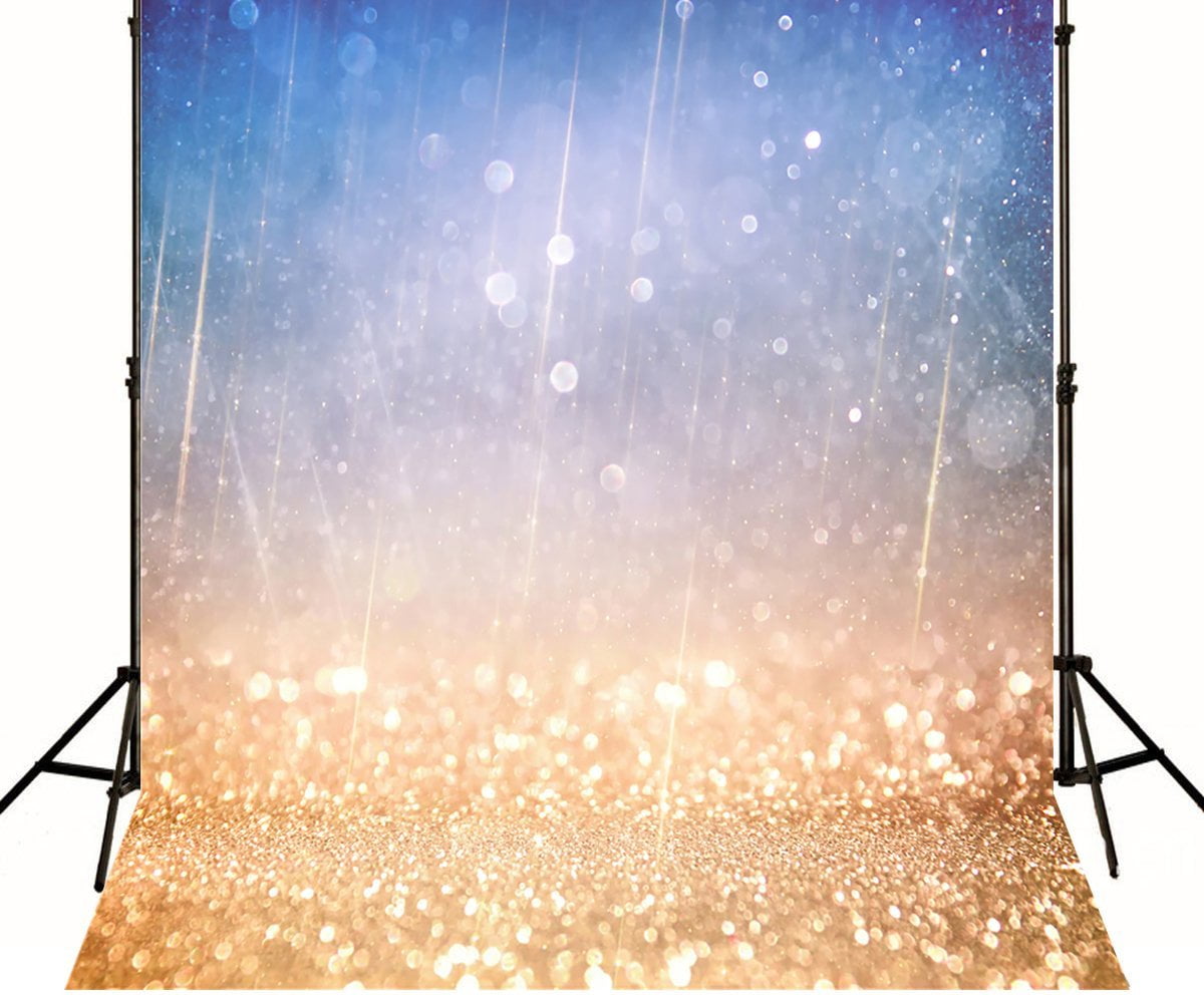 GreenDecor Yellow and Blue Light Spots Photography Backdrops Bling ...
