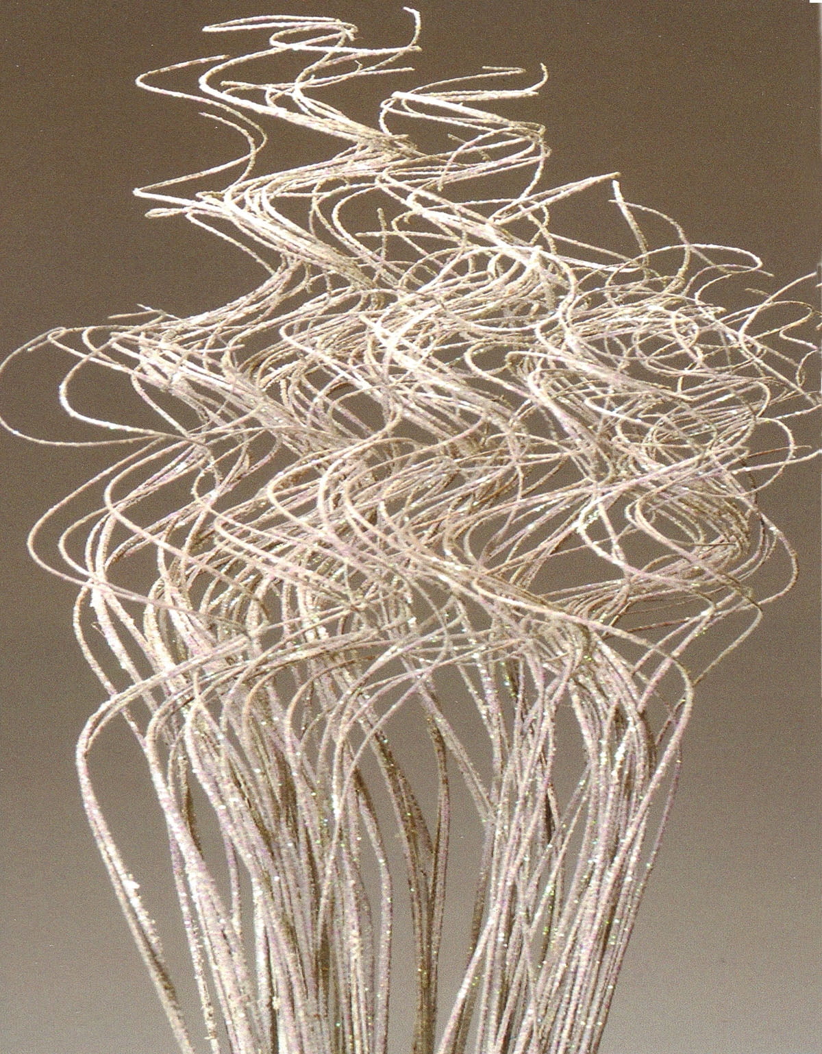 GreenFloralCrafts Sparkle Curly Ting, 2 Ft Tall Glitter Sticks, 2 ...