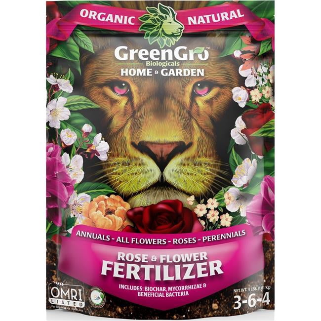 GreenGro GGBRF4 4 lbs Biologicals Home & Garden Rose & Flower ...
