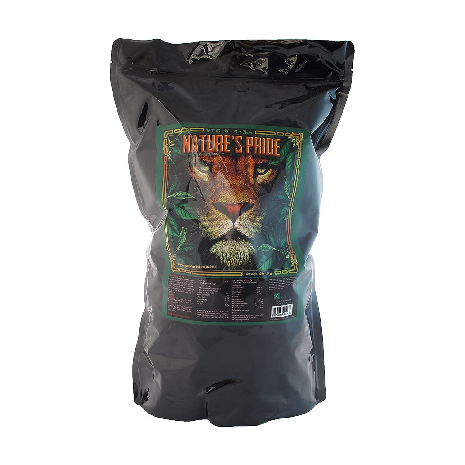 GreenGro Nature's Pride Veg Plant Fertilizer w/ Biochar & Mycorrhizae ...