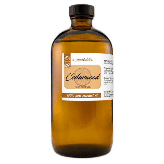 GreenHealth Cedarwood Essential Oil - 16 fl oz Bottle - 100% Pure for ...