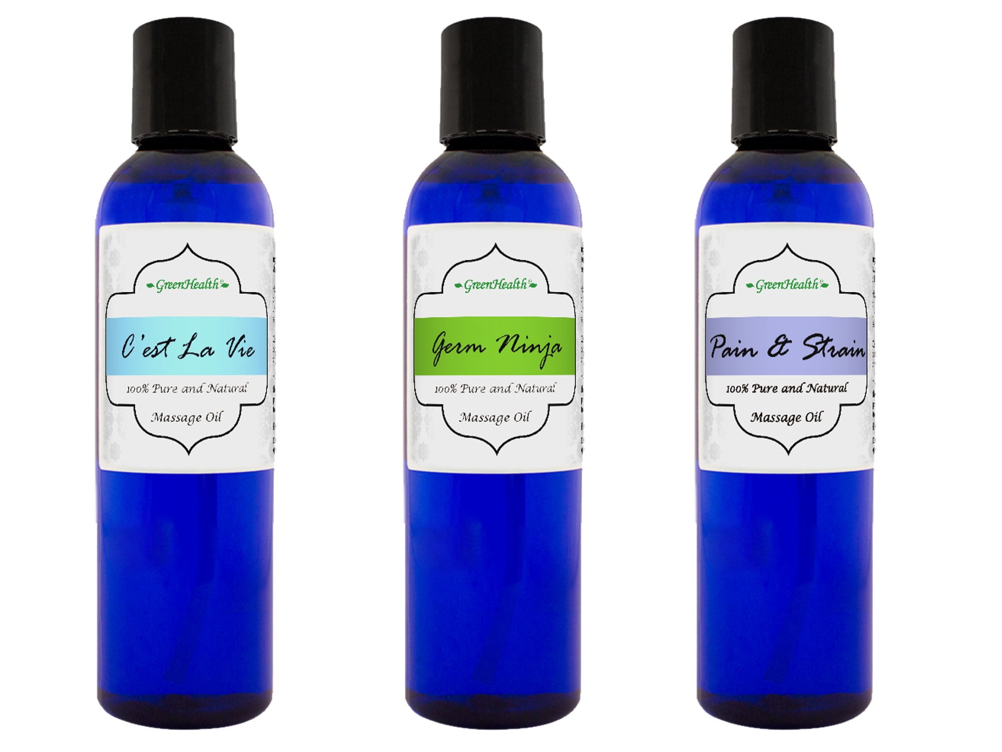 GreenHealth - Massage Essential Oil - 100% Pure Essential Oil Blends ...