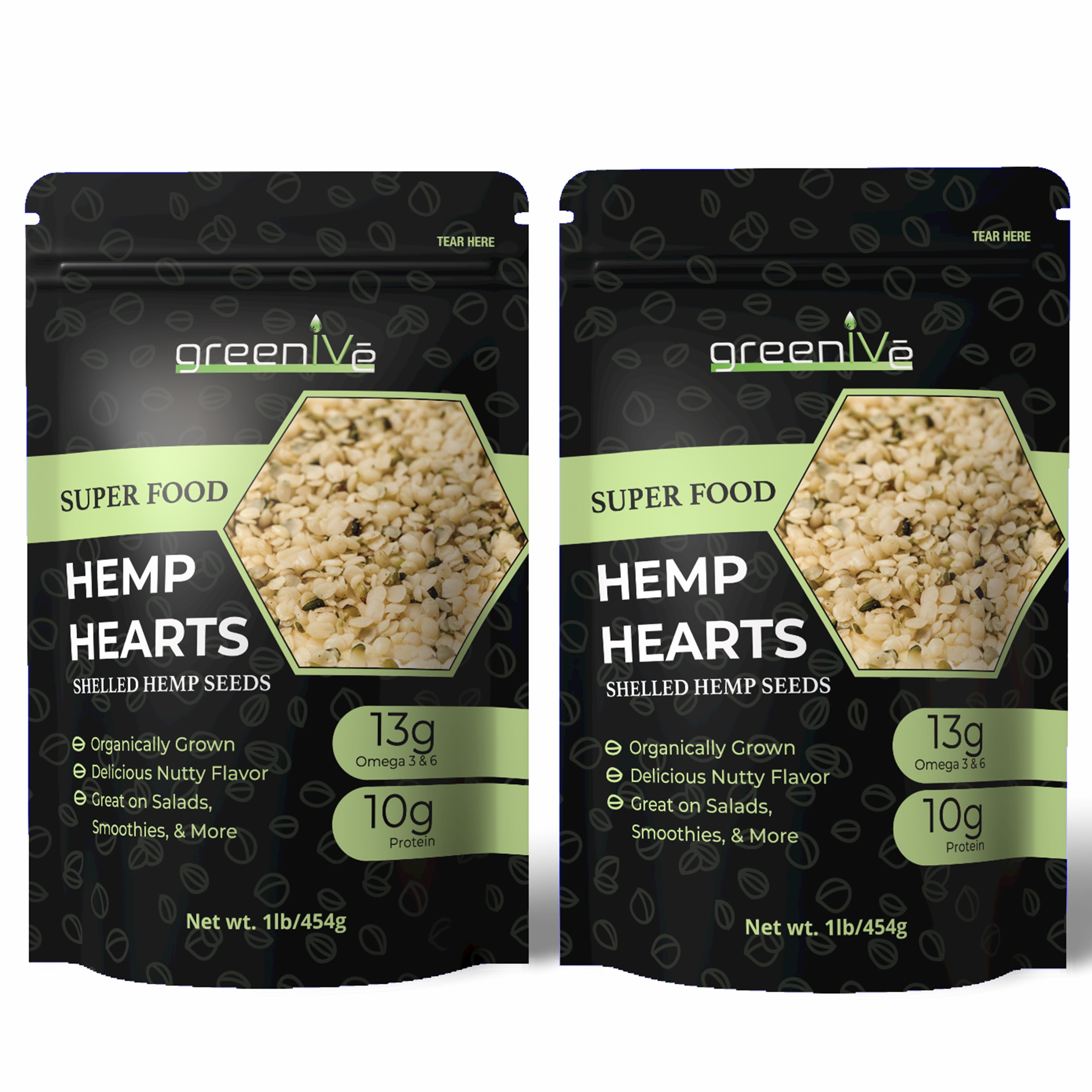 GreenIVe Organically Grown Hemp Hearts Hulled Hemp Plant Based Protein ...