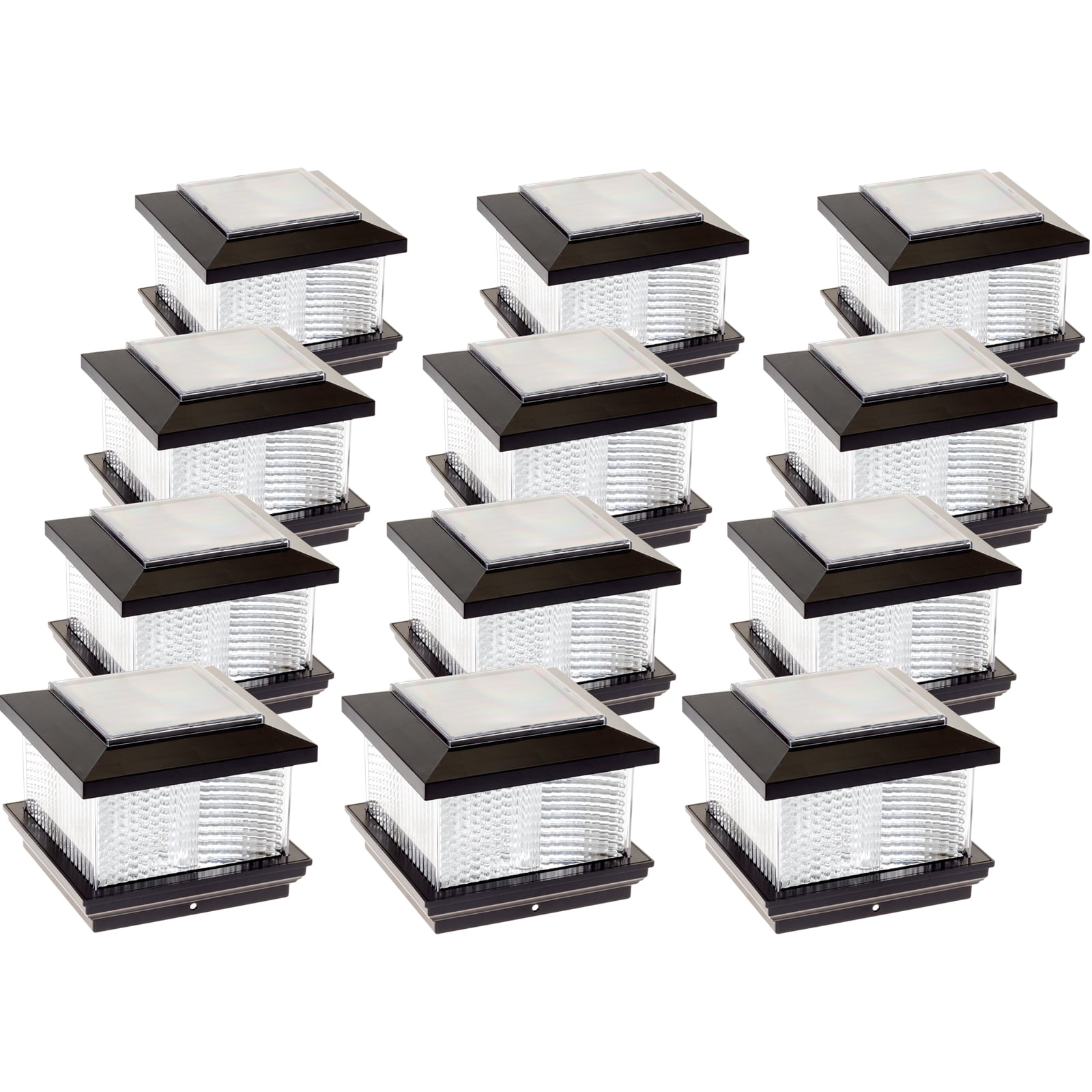 GreenLighting 12 Pack Studio Solar Powered LED Post Cap Light for 4x4 ...