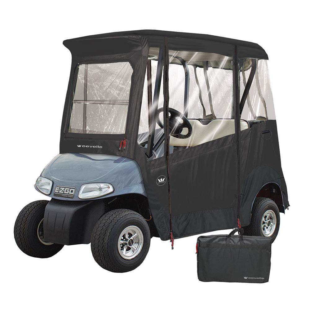 VEVORbrand Golf Cart Enclosure 78.7''L, 4 Person Golf Cart Cover, 300D ...