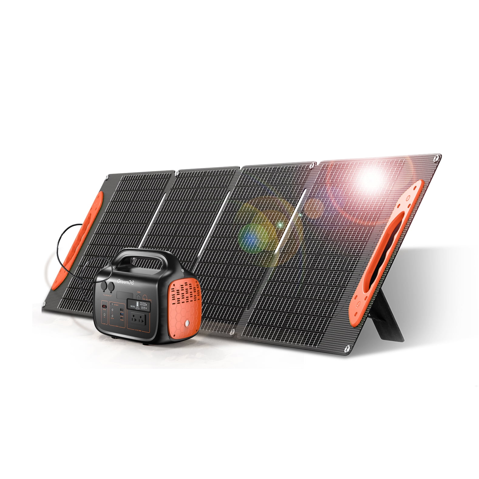GreenOE Portable Power Station 300W 299Wh Solar Powered Generator with ...